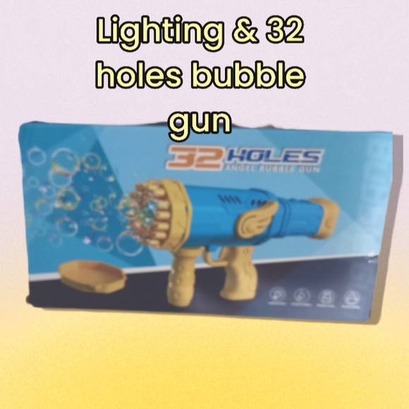 Toys | 32 Holes Bubble Gun With Lighting Builtin | Poshmark